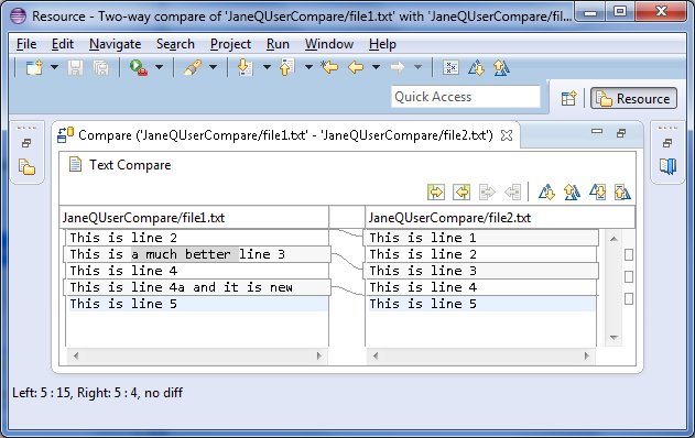 Merging Changes In The Compare Editor
